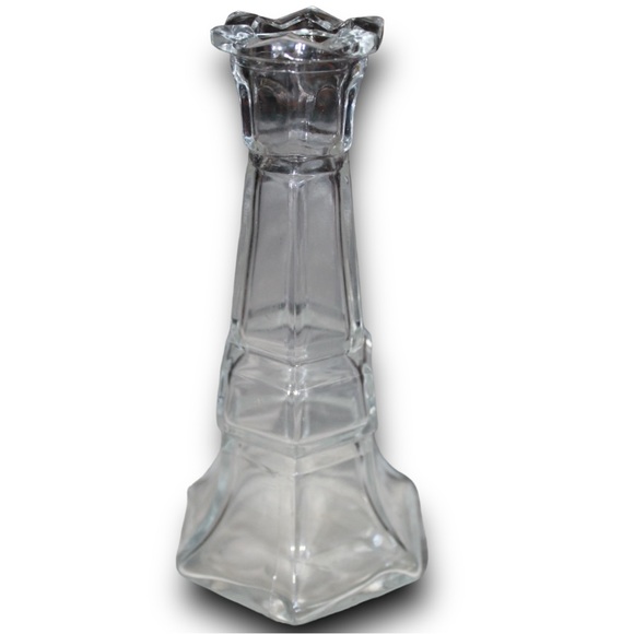 Libbey | Accents | Vintage Clear Libbey Glass Vase 6 In | Poshmark